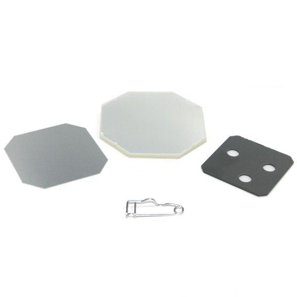 Unpinned Button Supplies Square 1.5 x 1.5