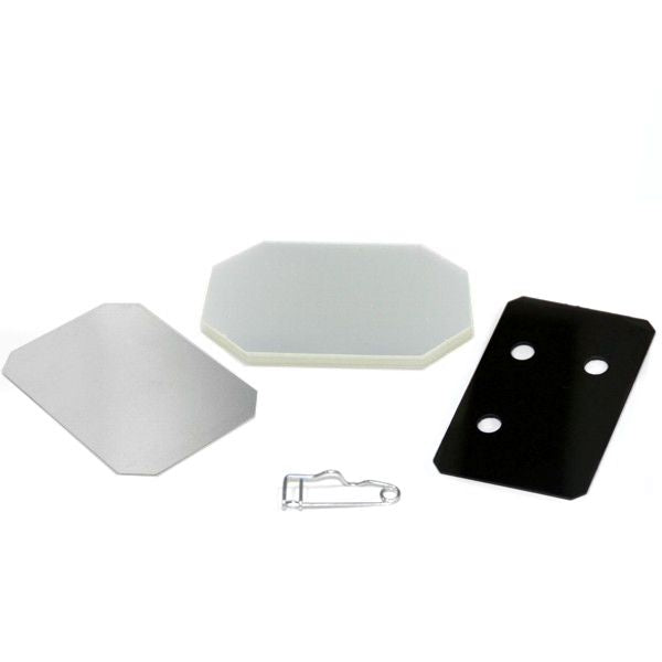 Unpinned Button Supplies Vertical Rectangle 1.75 x 2.75" for 1000 butt ...