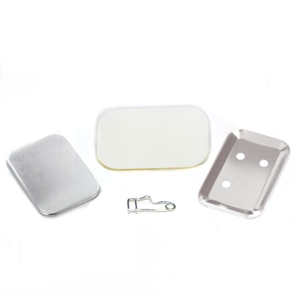 Unpinned Back Button Supplies Rounded Corner Vertical Rectangle 2 x 3 ...
