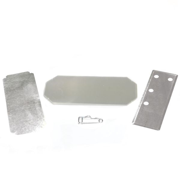 Vertical Unpinned Button Supplies Rectangle 1.5 x 4.5" for 1000 button ...